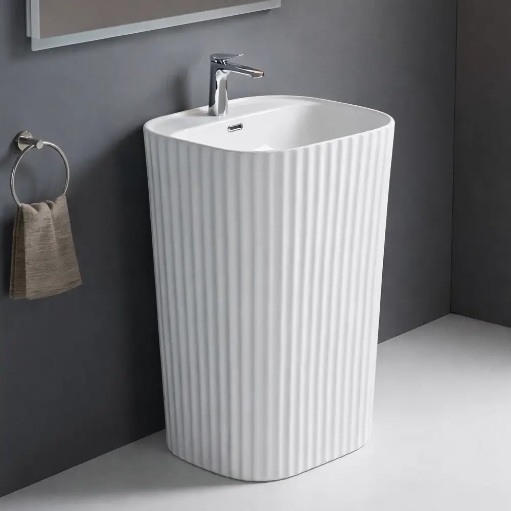 Lavoar stativ (pe podea) Forma 540x470x840 mm - alb LUCB217 - Magazin ...